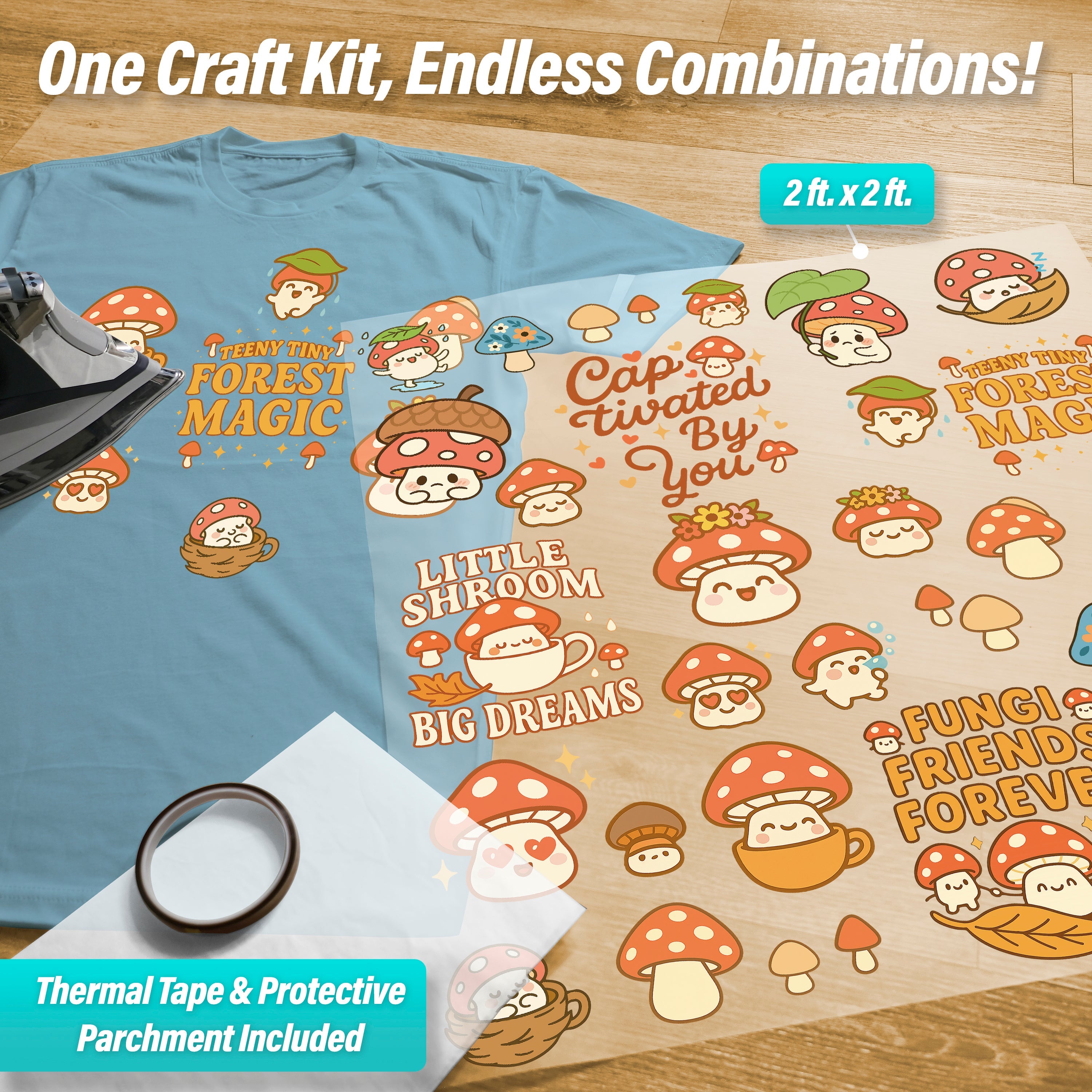 Mushrooms Pressables Pack – Ninja Crafts